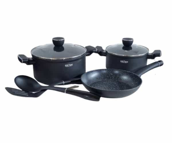 Cooking set - 2 pots, a frying pan, a spoon and a plate - Tamar in Kfar ...